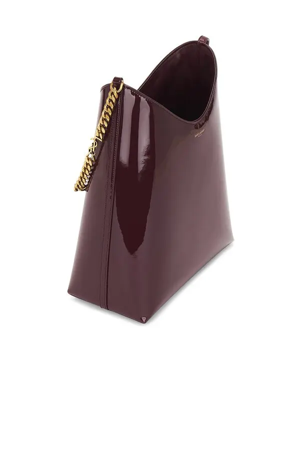 Saint Laurent Rendez-Vous Shoulder Bag - Dark Red Wine | Editorialist